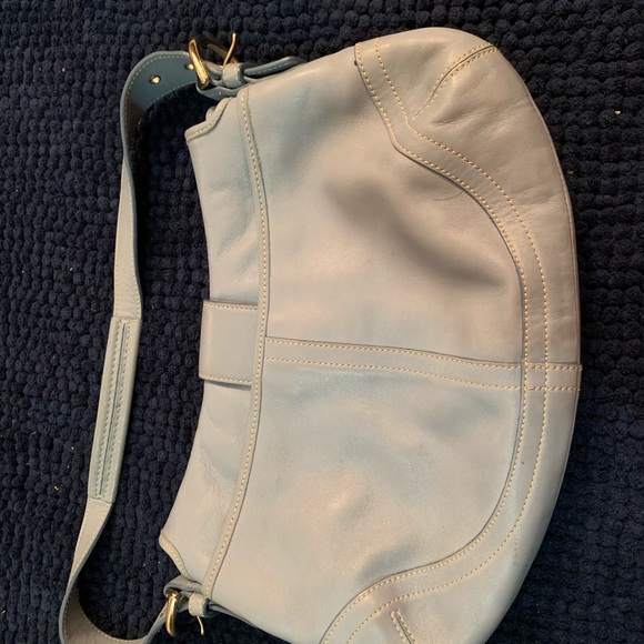 Coach | Bags | Vintage Coach Powder Blue Hobo Handbag | Poshmark